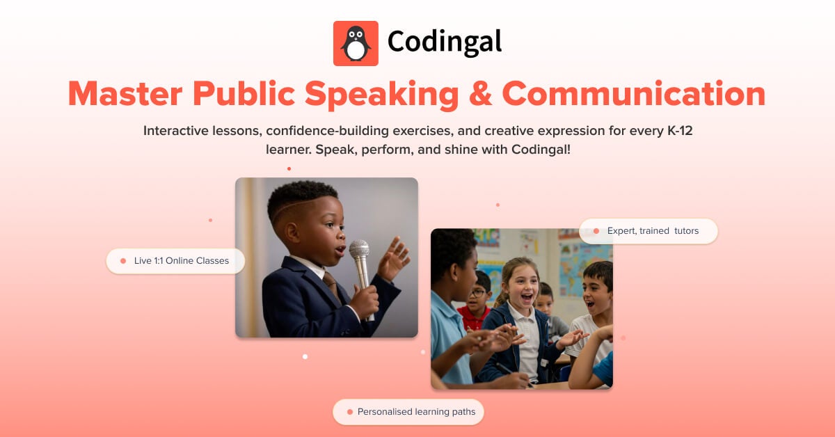 Public Speaking Classes for Kids & Teens | Codingal